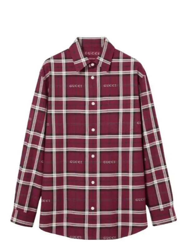 Gucci Tartan Jacquard Shirt - Red