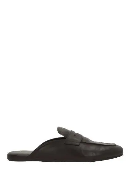 Prada Logo-detailed Slip-on Mules - Brown