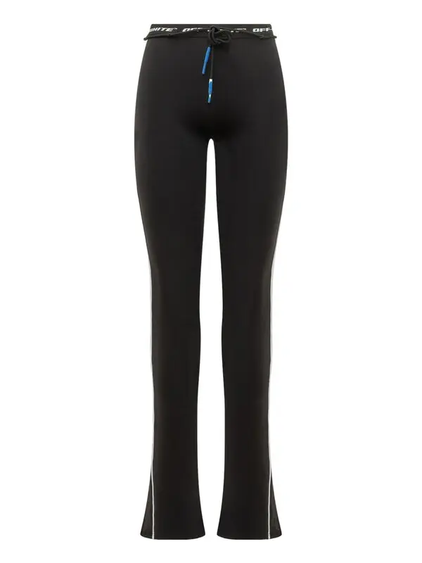 Off-White Logo-band Leggings - Black