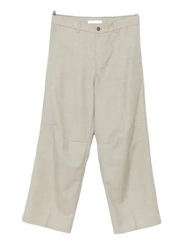 SAMSOE SAMSOE Samsøe Samsøe Straight Leg Trousers With Belt Loops - White
