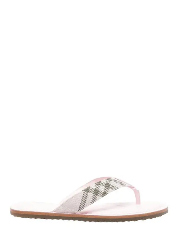 Burberry Check Pavilion Sandals - White