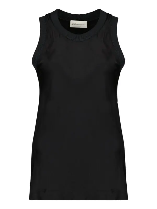 Ami Sleeveless Tank Top - Black