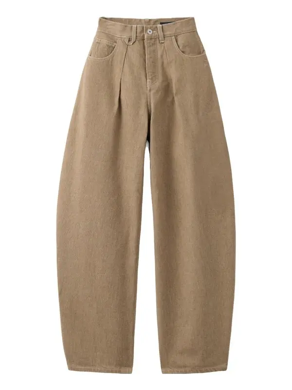 Jacquemus Ovalo De-nîmes Denim Jeans - Light Brown