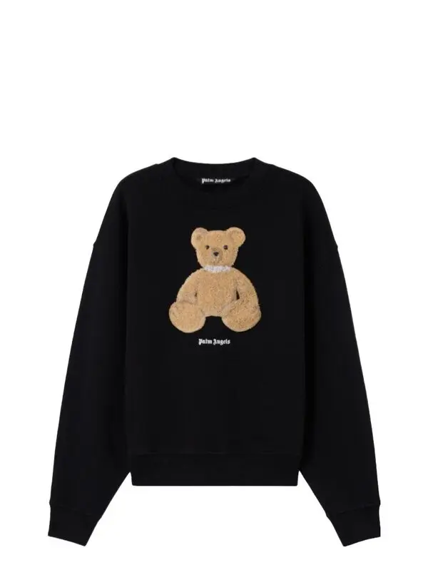 Palm Angels Bear Patch Sweatshirt - Black
