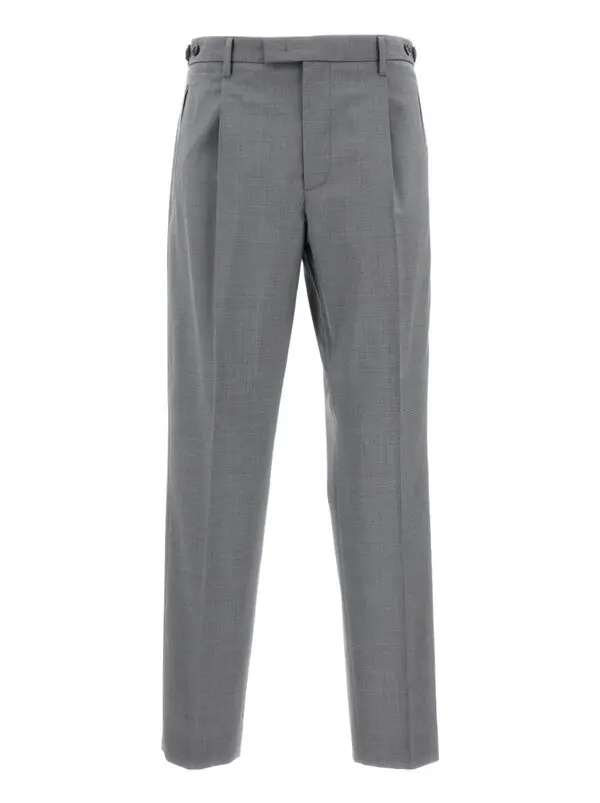 Barena Venezia High-rise Pleated Tapered Trousers - Grey
