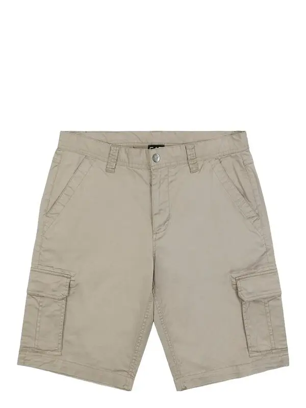 EA7 Logo Patch Cargo Shorts - Nude