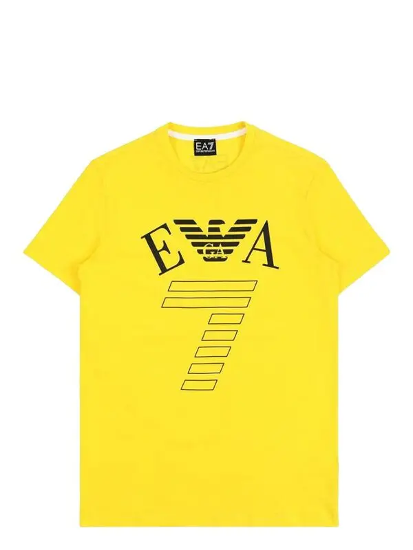 EA7 Round-necked Logo T-shirt - Yellow