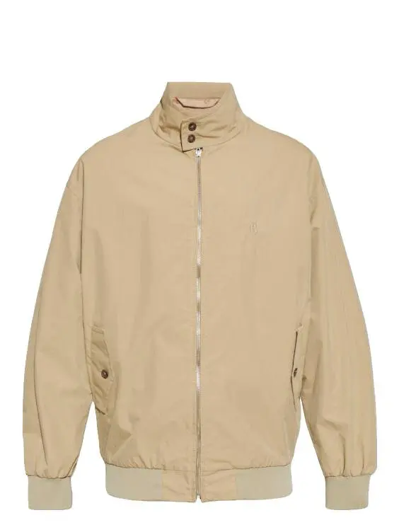 MAISON MARGIELA High Neck Zipped Jacket - Beige