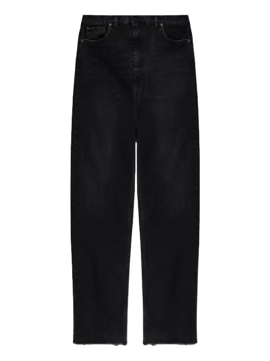 MAISON MARGIELA Frayed Edge Wide-leg Jeans - Black