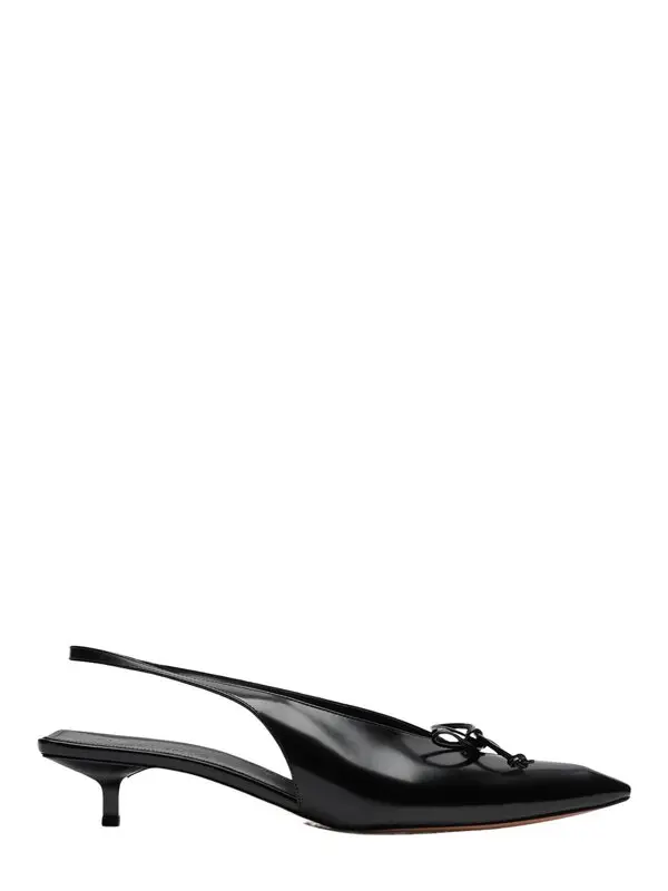 Jacquemus Bow Detail Slingback Pumps - Black