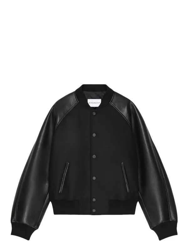 Givenchy Embroidered Logo Blouson Jacket - Black