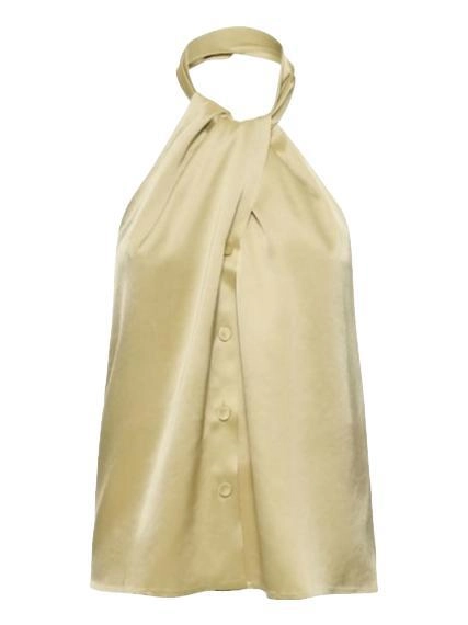 Nanushka Halter Neck Button-up Blouse - No