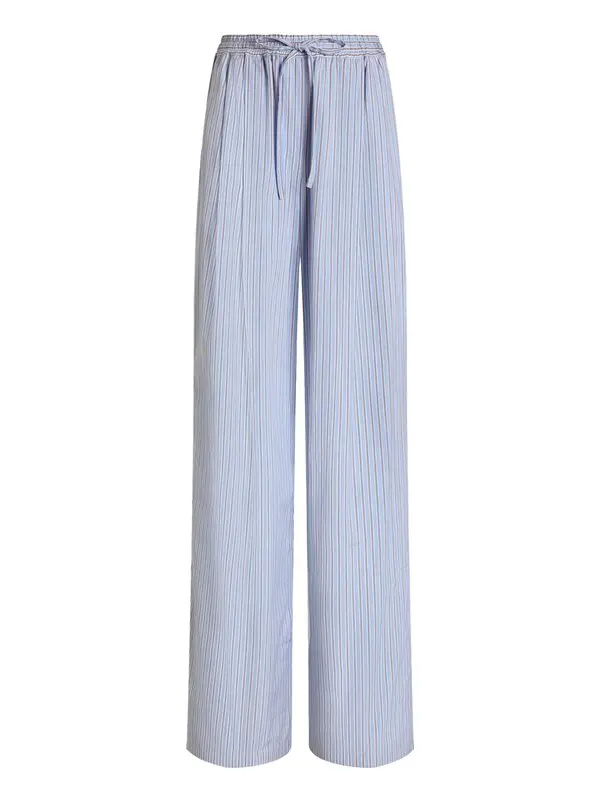 Dolce & Gabbana Striped Wide-leg Trousers - Blue
