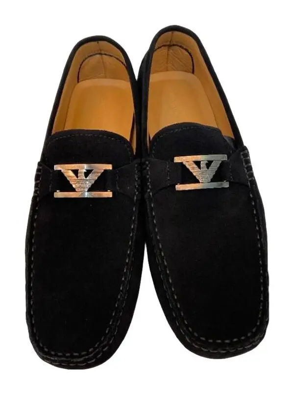 Emporio Armani Logo Detail Loafers - Black