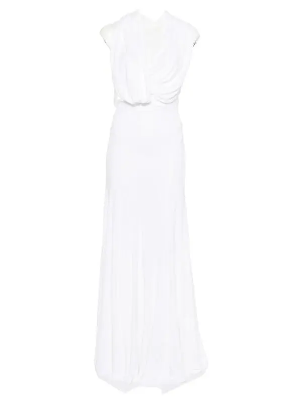Christopher Esber Draped Cut-out Maxi Dress - White