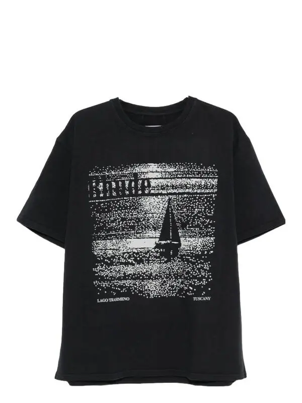 Rhude Graphic-print Crewneck T-shirt - Black