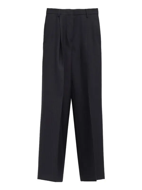 Dries Van Noten Tailored Trousers With Belt Loops - Black