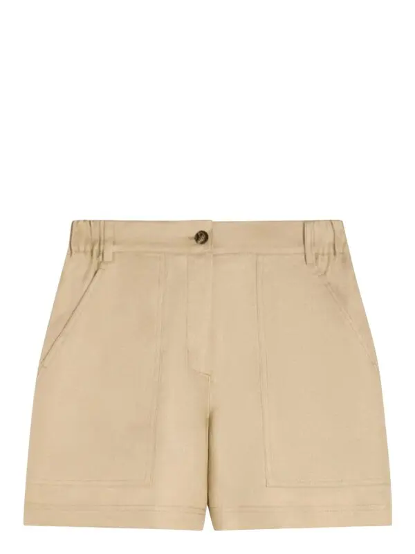 Max Mara High-waisted Tailored Shorts - Sand-colored