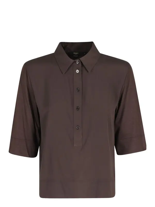 Seventy Buttoned Polo Shirt - Brown
