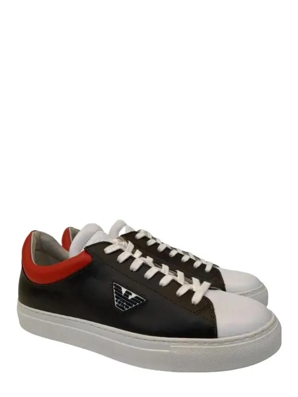 Emporio Armani Lace-up Casual Sneakers - Gray