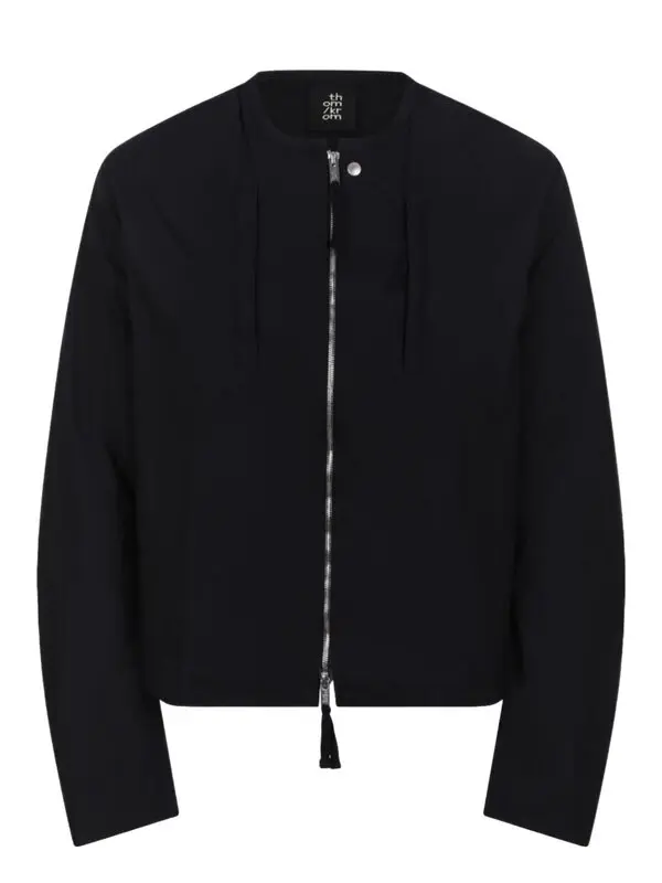 THOM KROM Long Sleeve Zip-up Jacket - Black