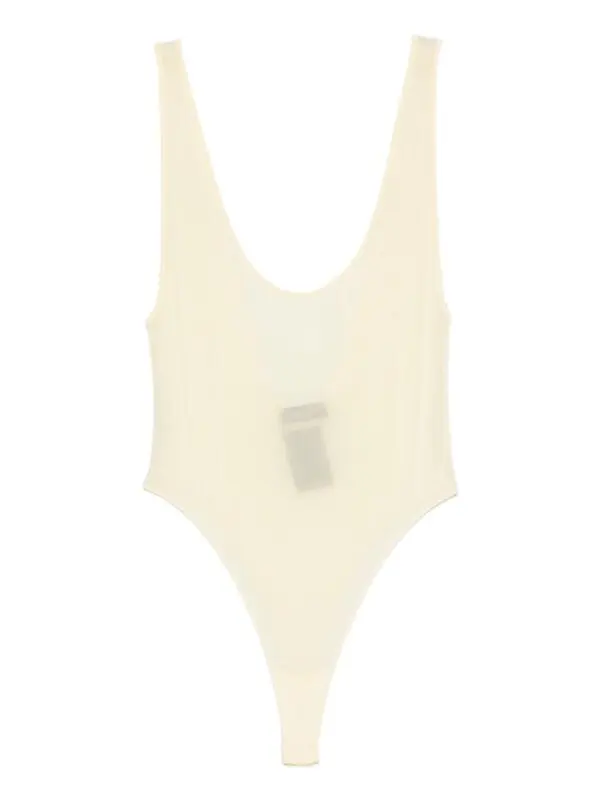 Wardrobe.NYC Swimsuit Bodysuit - White
