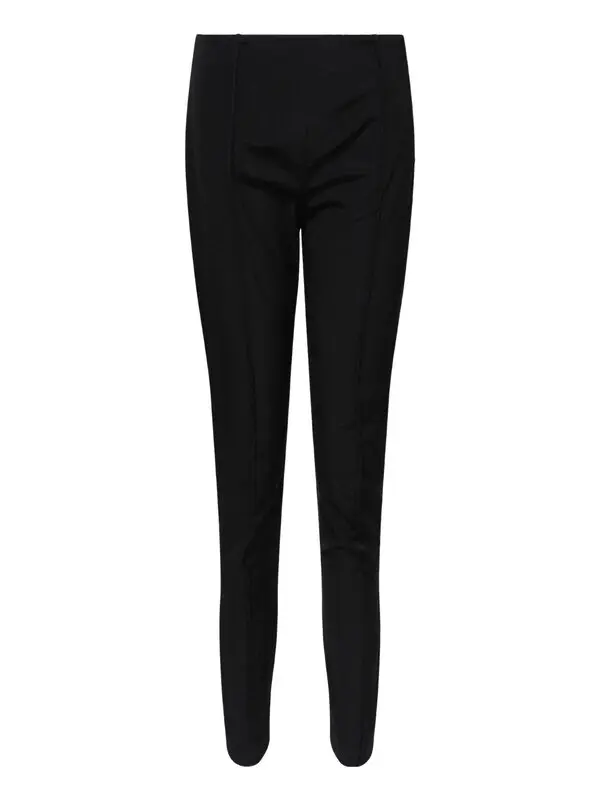 MAISON MARGIELA Slim-fit Trousers With Center Pleats - Black