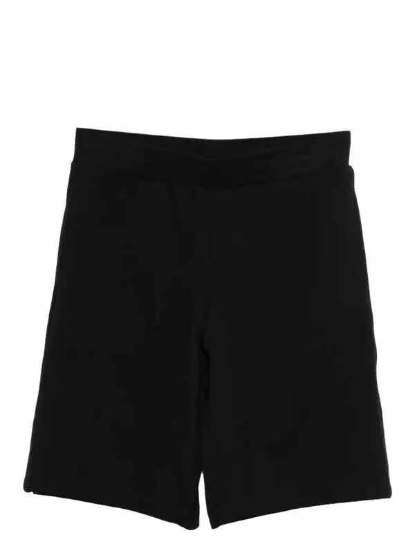 EA7 Logo Patch Shorts - Black