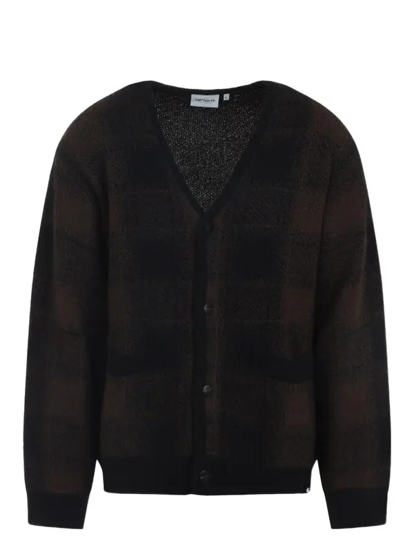 Carhartt Work In Progress Long-sleeved Knitted Cardigan - Black