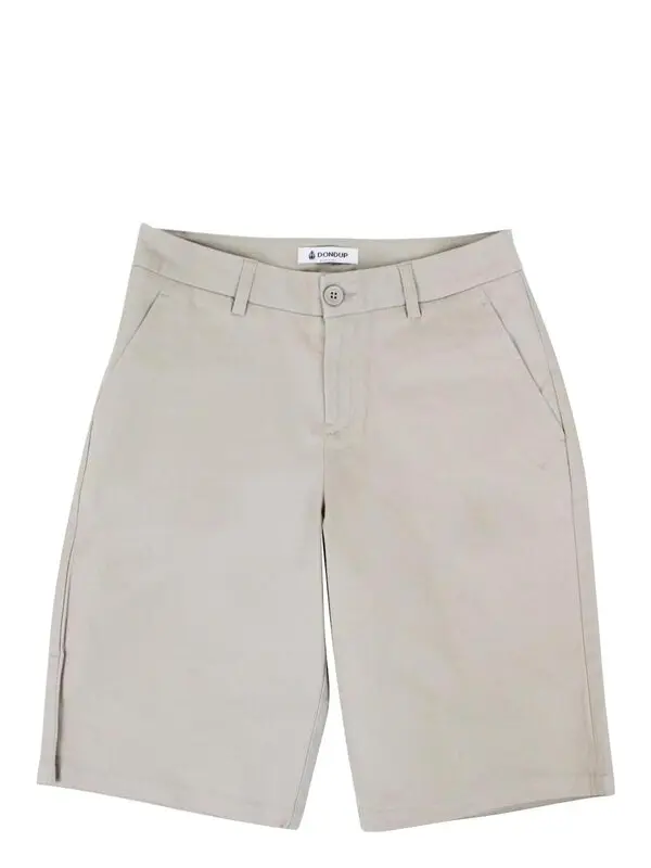 DONDUP Gaubertino Chino Bermuda Shorts In Cotton - White