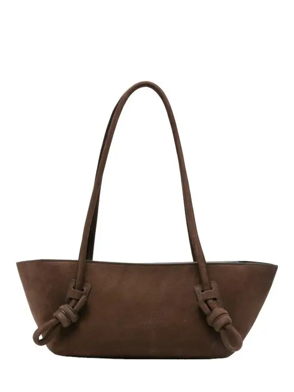 Hereu Zippered Handbag With Knotted Detail - Green