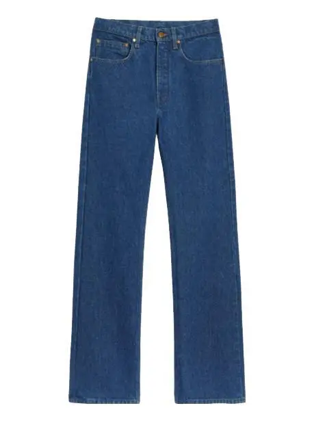 JIL SANDER Flared Denim Trousers - Medium Denim Blue
