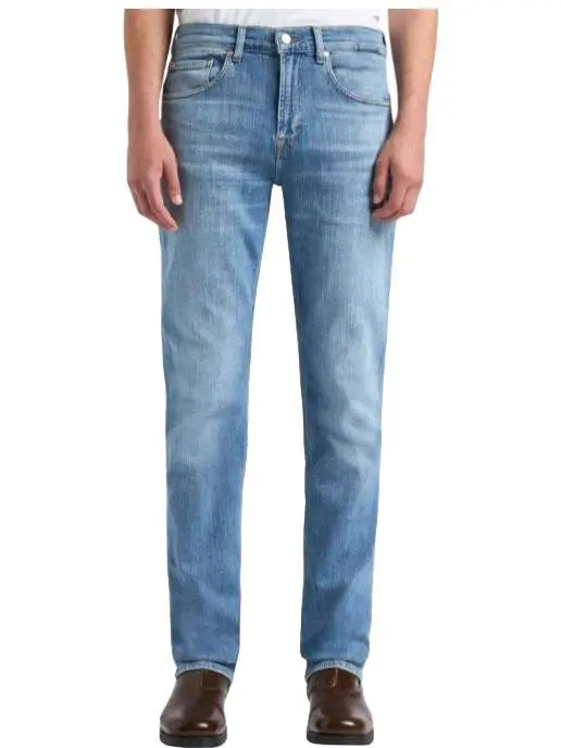 7 For All Mankind Topstitch Jeans - Blue