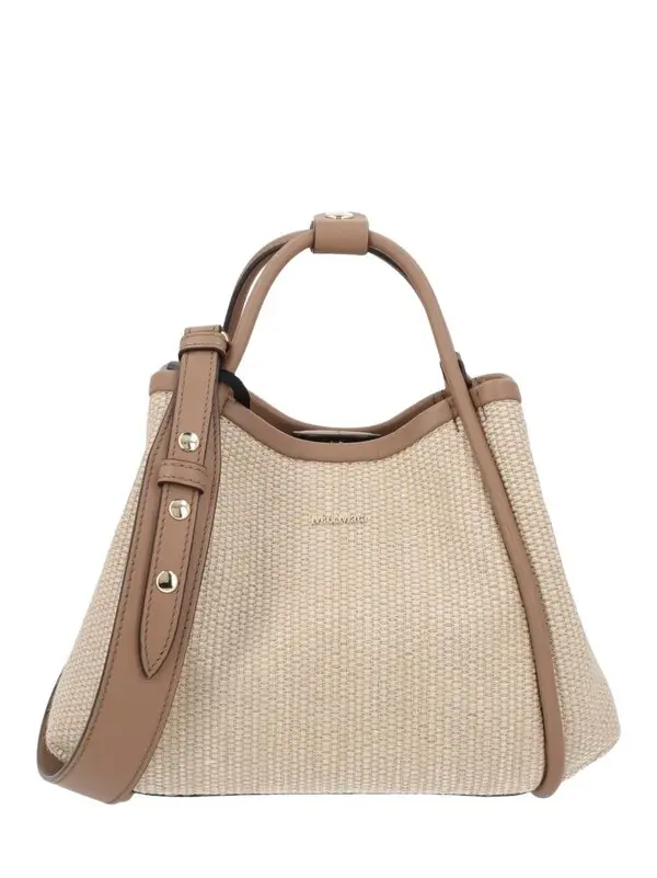 Max Mara Logo Detail Tote Bag - Beige