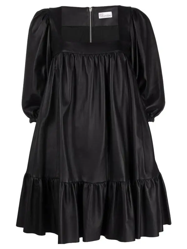 Red Valentino Long-sleeved Dress - Black