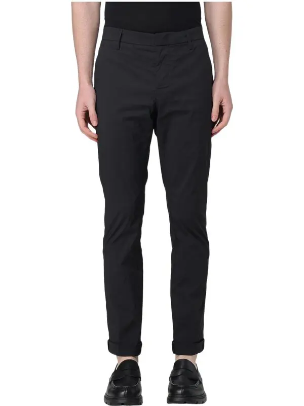 DONDUP Slim-fit Tailored Trousers - Black