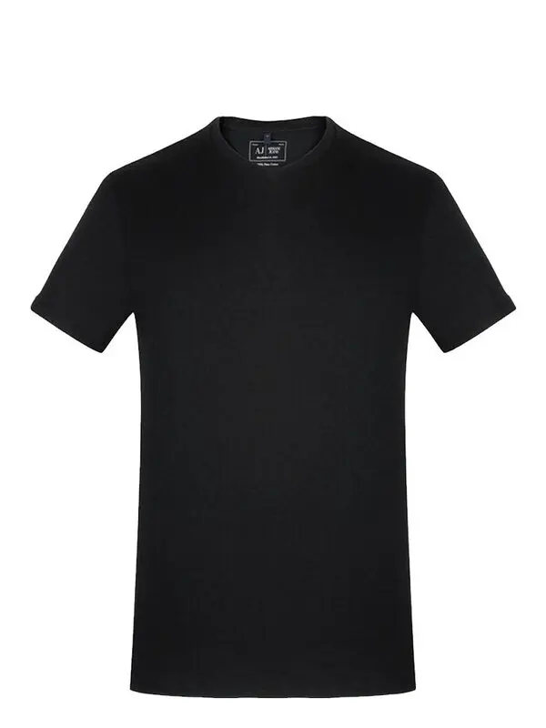 Emporio Armani Logo Details T-shirt - Black