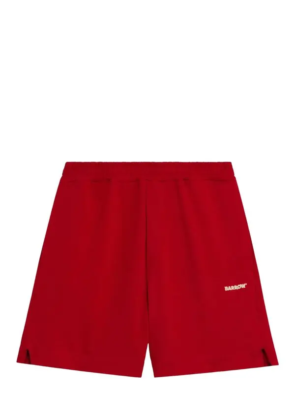 BARROW Logo Detail Shorts - Red