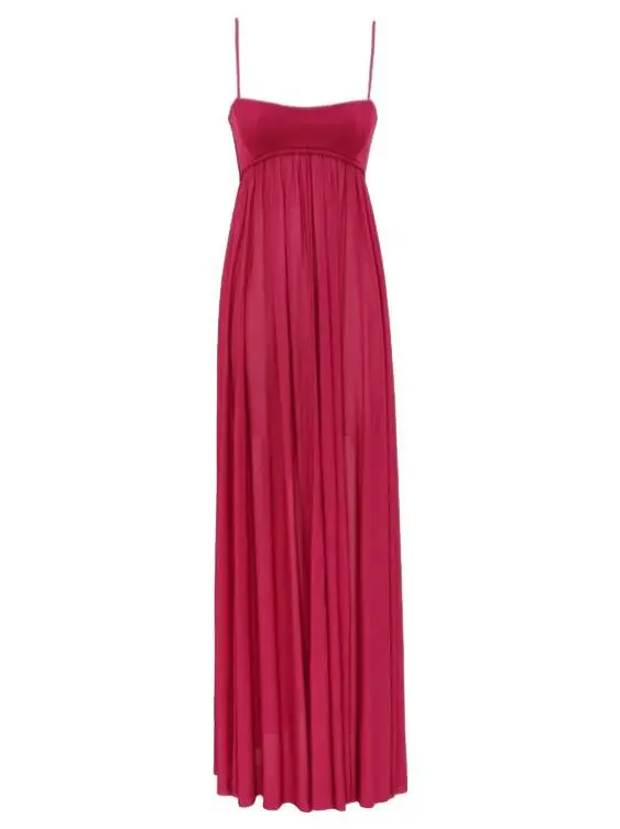 Zimmermann Luna Jersey Maxi Dress - Purple-red