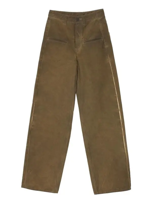 UMA WANG Wide-leg Ball Pants - Green