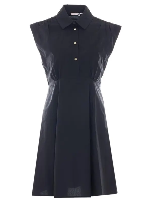 Liu Jo Sleeveless Shirt Dress - Black