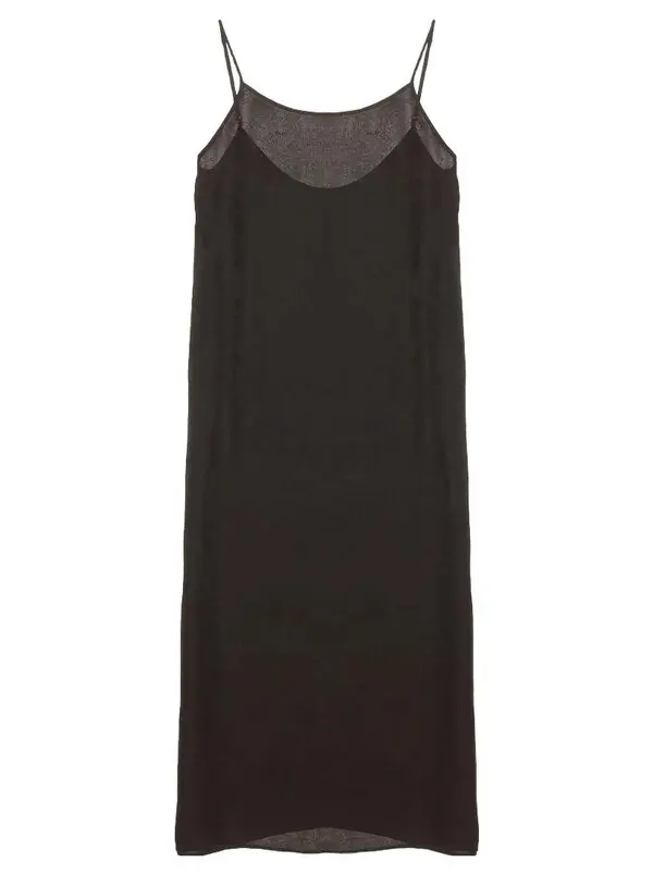 UMA WANG Slip Dress - Olive   Brown