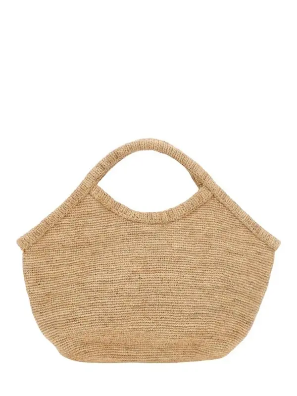 IBELIV Woven Shoulder Bag - Nude
