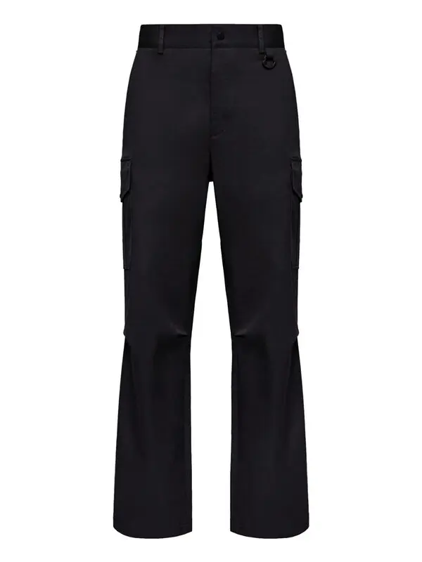 Moncler Button Detailed Straight-leg Pants - Black