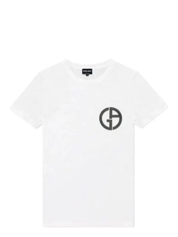 Giorgio Armani Logo Details T-shirt - White
