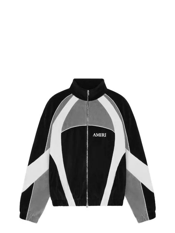 Amiri Logo Detailed Zipped Sweatshirt - Black
