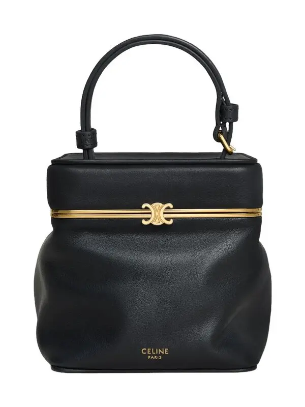 Celine Cube Bag In Calfskin - Black