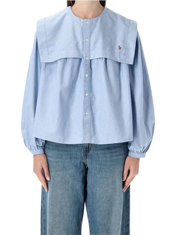 Polo Ralph Lauren Bib Collar Shirt - Blue