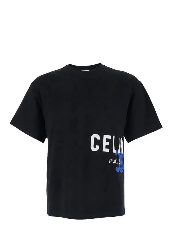 Celine T-shirt In Cotton Jersey - Black