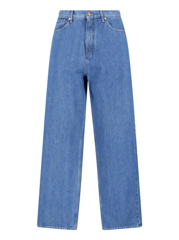JIL SANDER High-rise Straight-leg Jeans - Blue